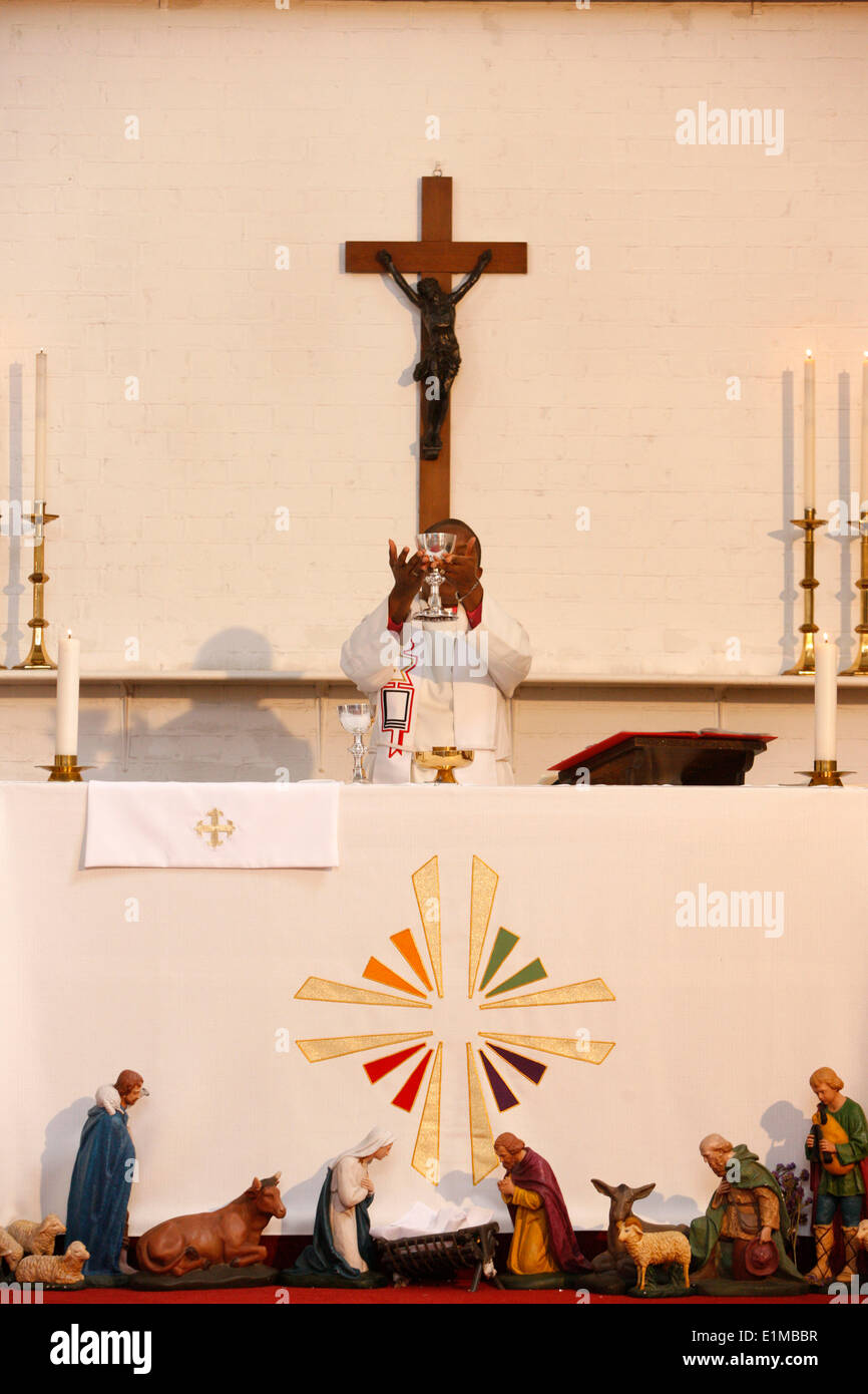 Anglican Christmas mass Stock Photo - Alamy