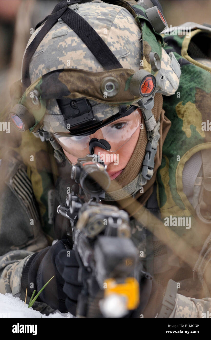 U.S. Army Pvt. Jonathan Gomez, a paratrooper assigned to Anvil Company ...