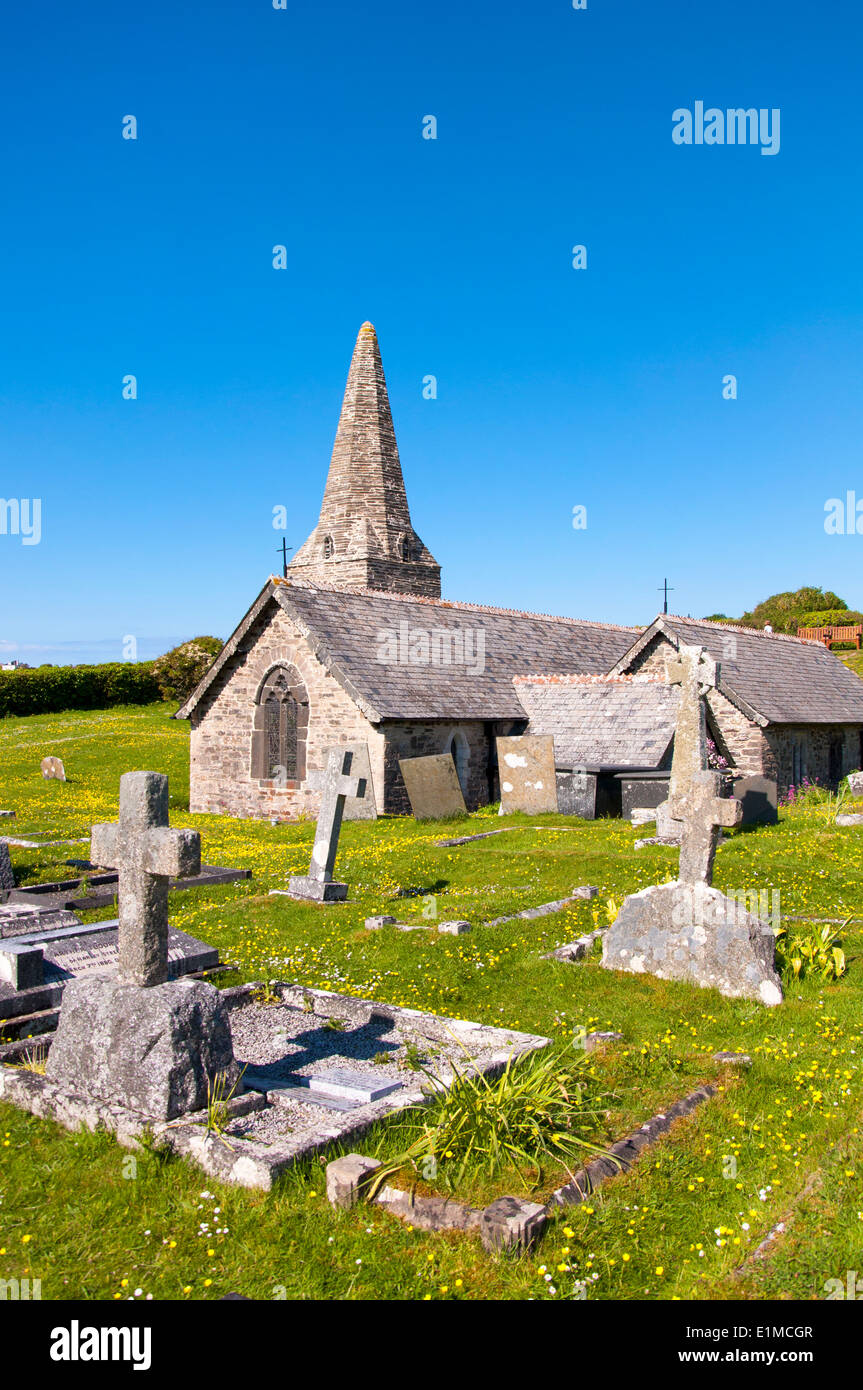 St enodoc golf course st enodoc church hi-res stock photography and ...