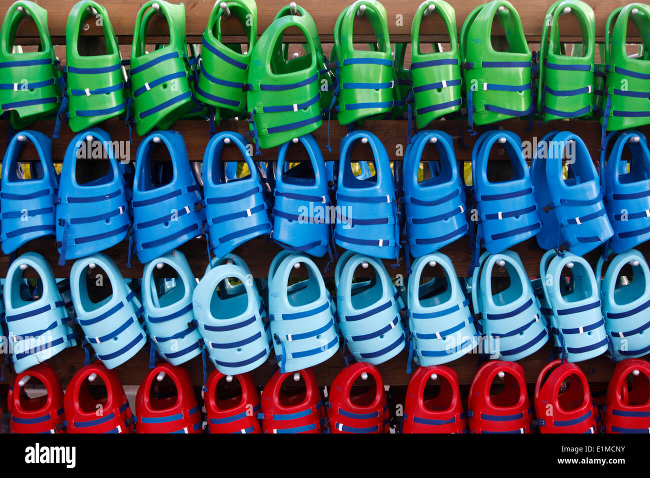 Aquatica, Orlando : life jackets Stock Photo - Alamy