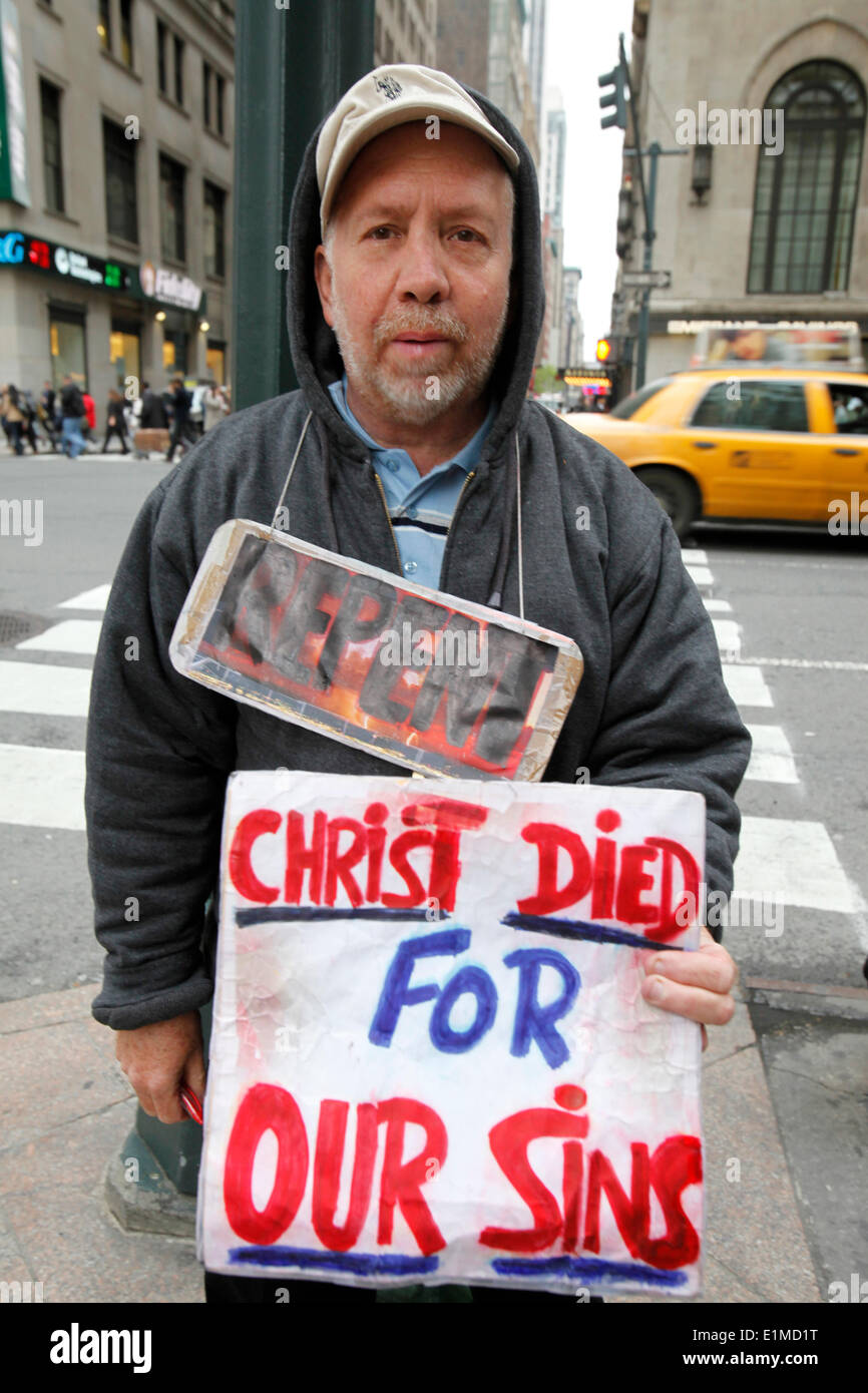 Religious street preacher hi-res stock photography and images - Alamy