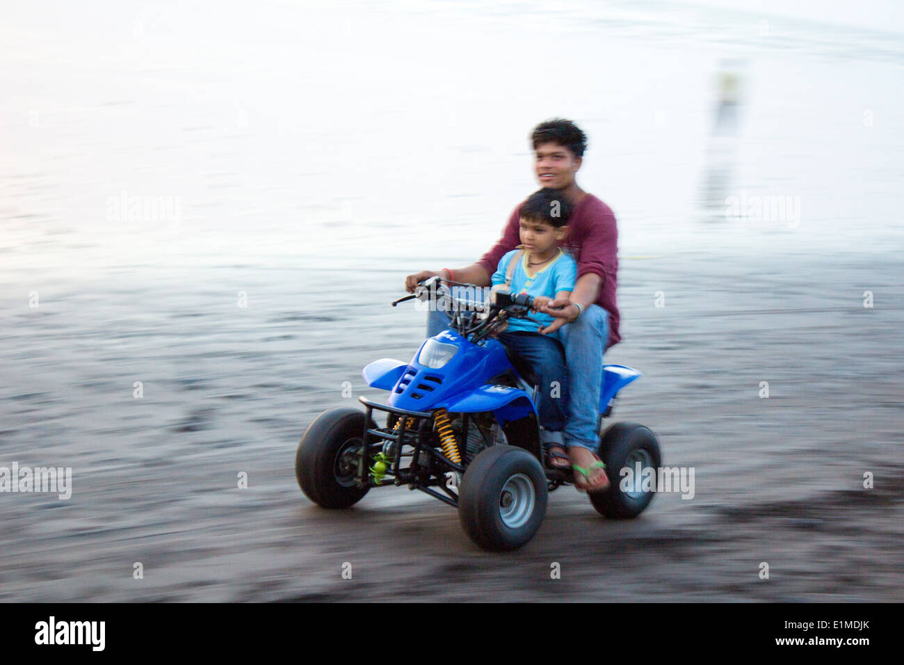 Driving on Tithal Beach, Valsad Gujarat India Stock Photo - Alamy