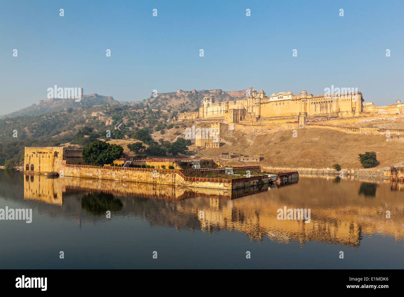 Famous Rajasthan landmark - Amer (Amber) fort, Rajasthan, India Stock ...