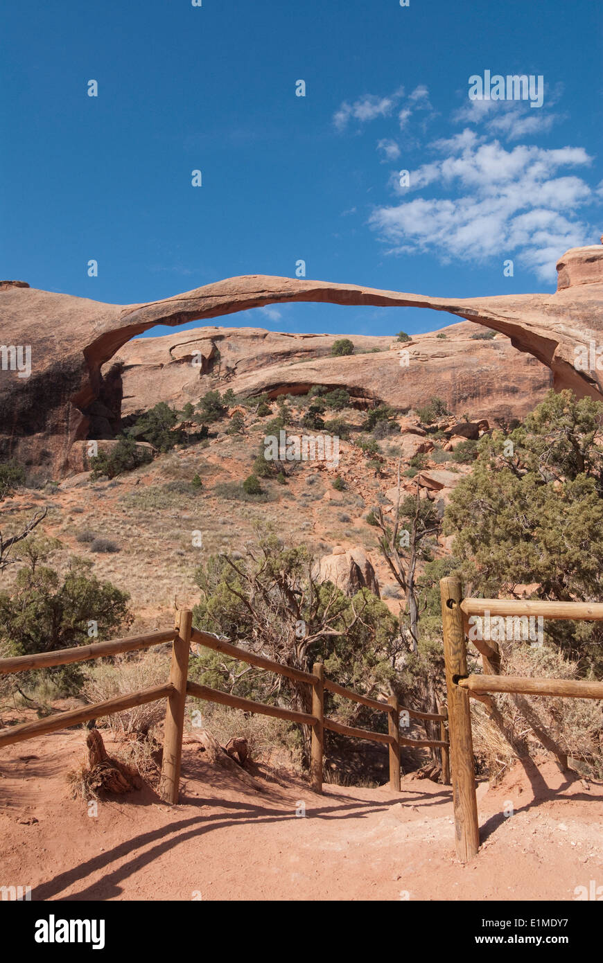 Utah arches national park landscape arch hi-res stock photography and ...