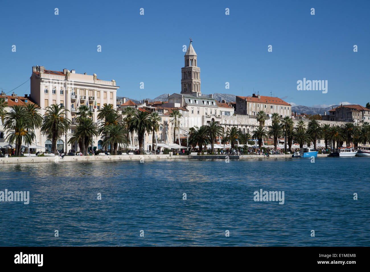 Croatia, Split, Split Harbor, The Riva (foreground Stock Photo - Alamy
