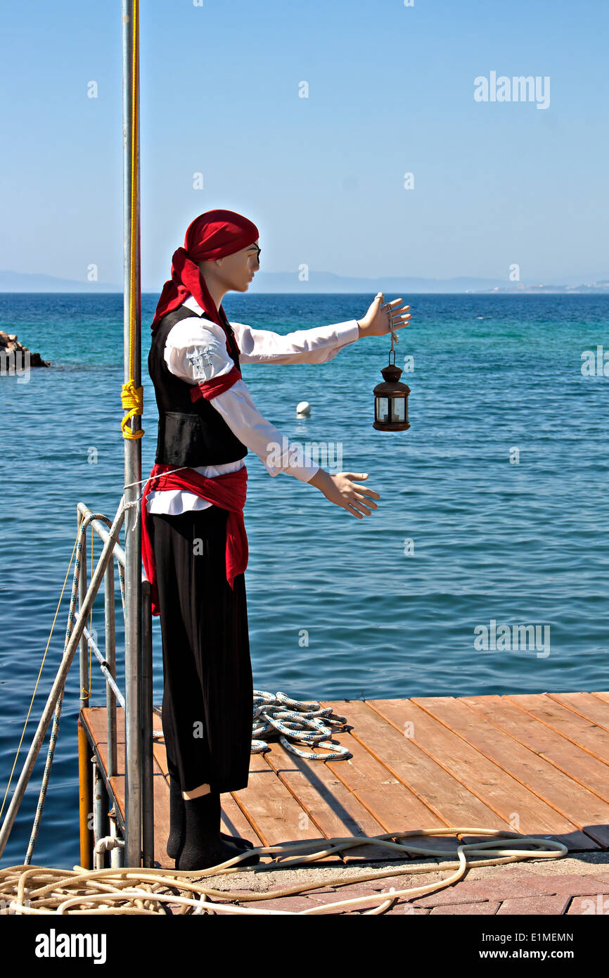Pirate mannequin at the seaside Stock Photo - Alamy