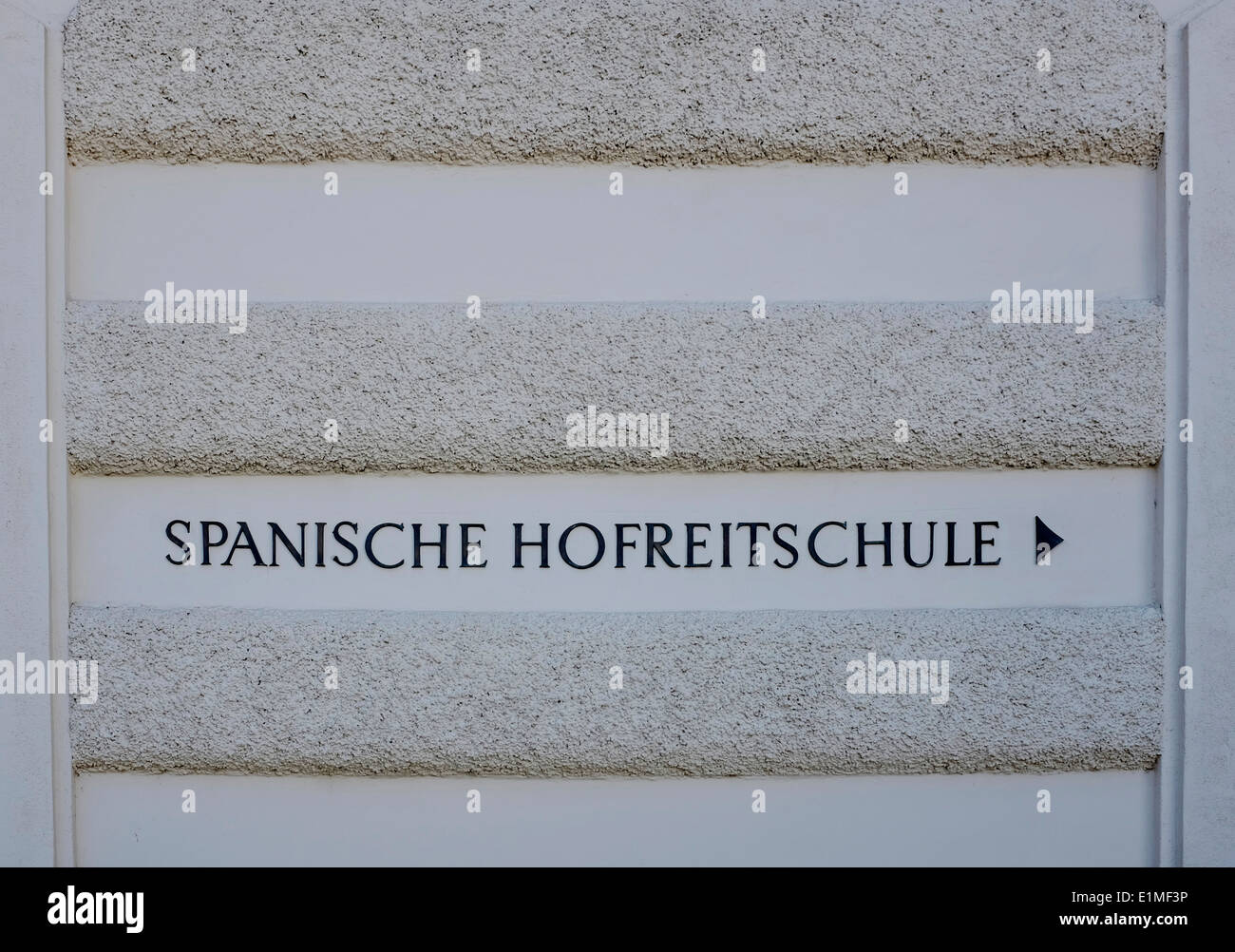 Spanish riding school vienna sign hi-res stock photography and images ...