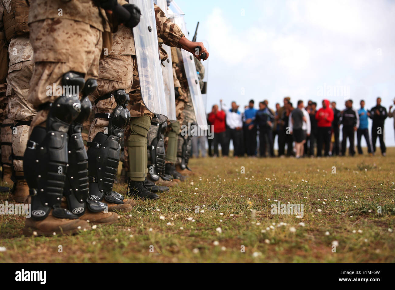 U.S. Marines with the 2nd Law Enforcement Battalion, 2nd Marine ...