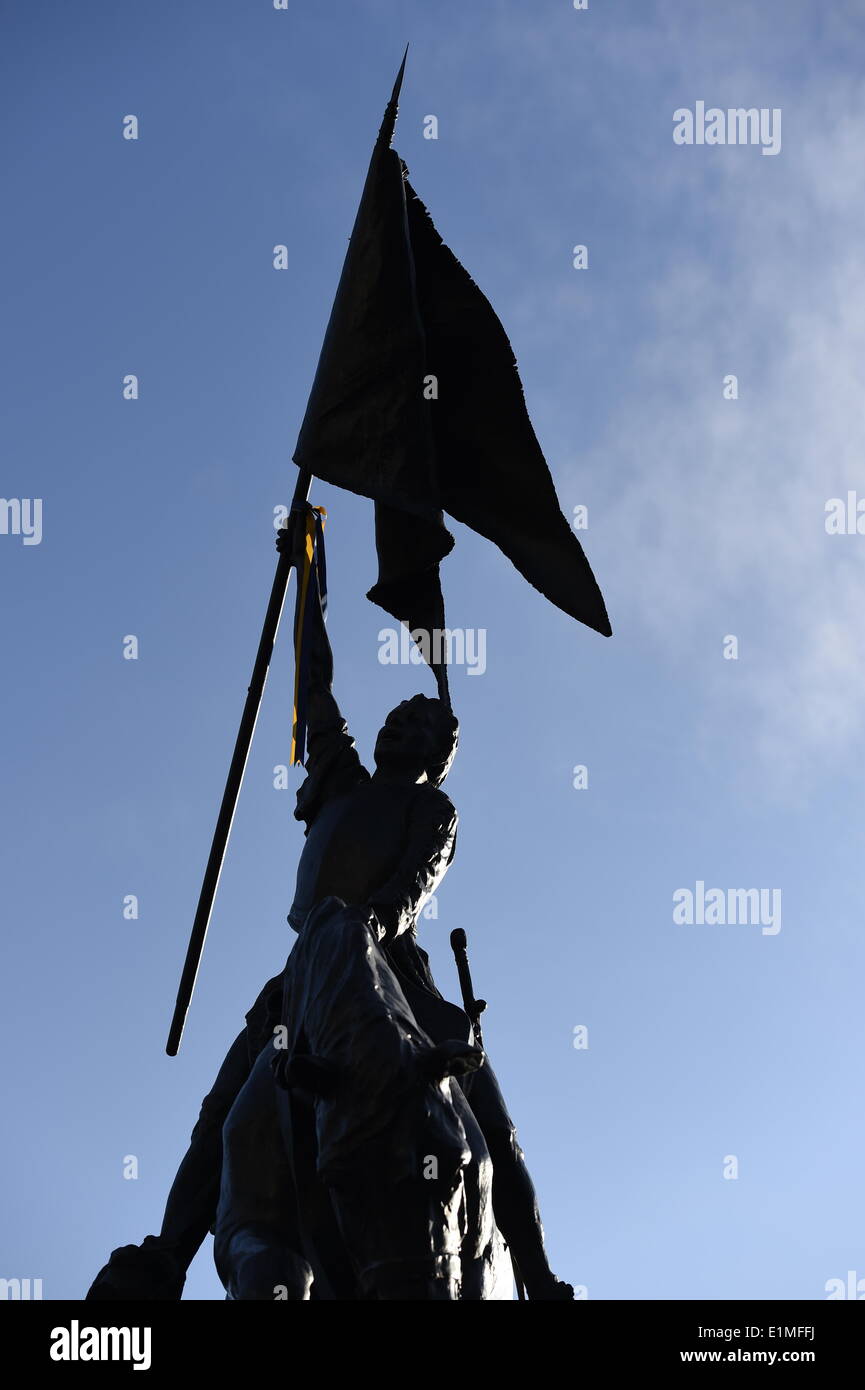 HAWICK, SCOTLAND - Jun 06 2014: Hawick Common Riding is the first of ...