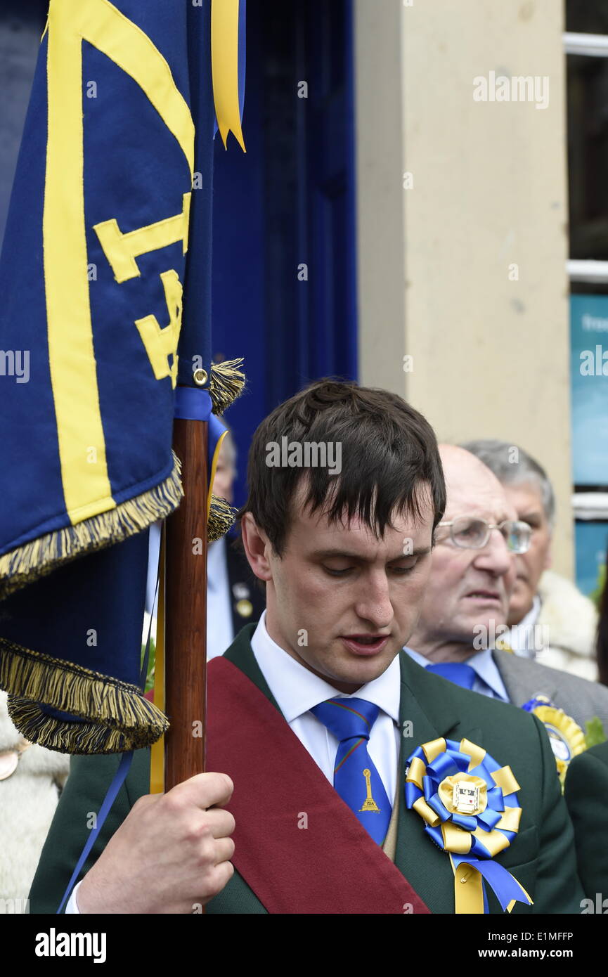 HAWICK, SCOTLAND - Jun 06 2014: Hawick Common Riding is the first of ...