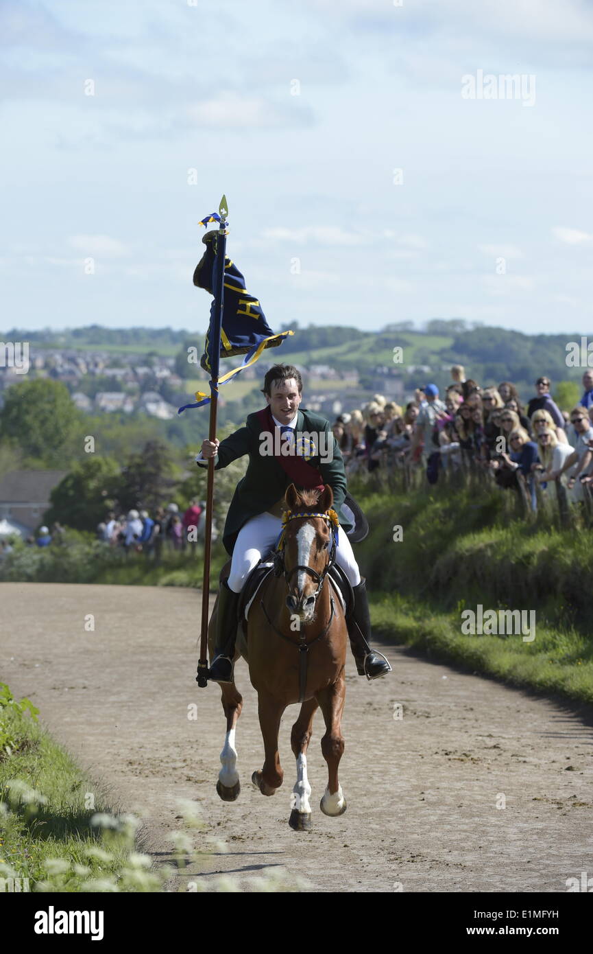 HAWICK, SCOTLAND - Jun 06 2014: Hawick Common Riding is the first of ...