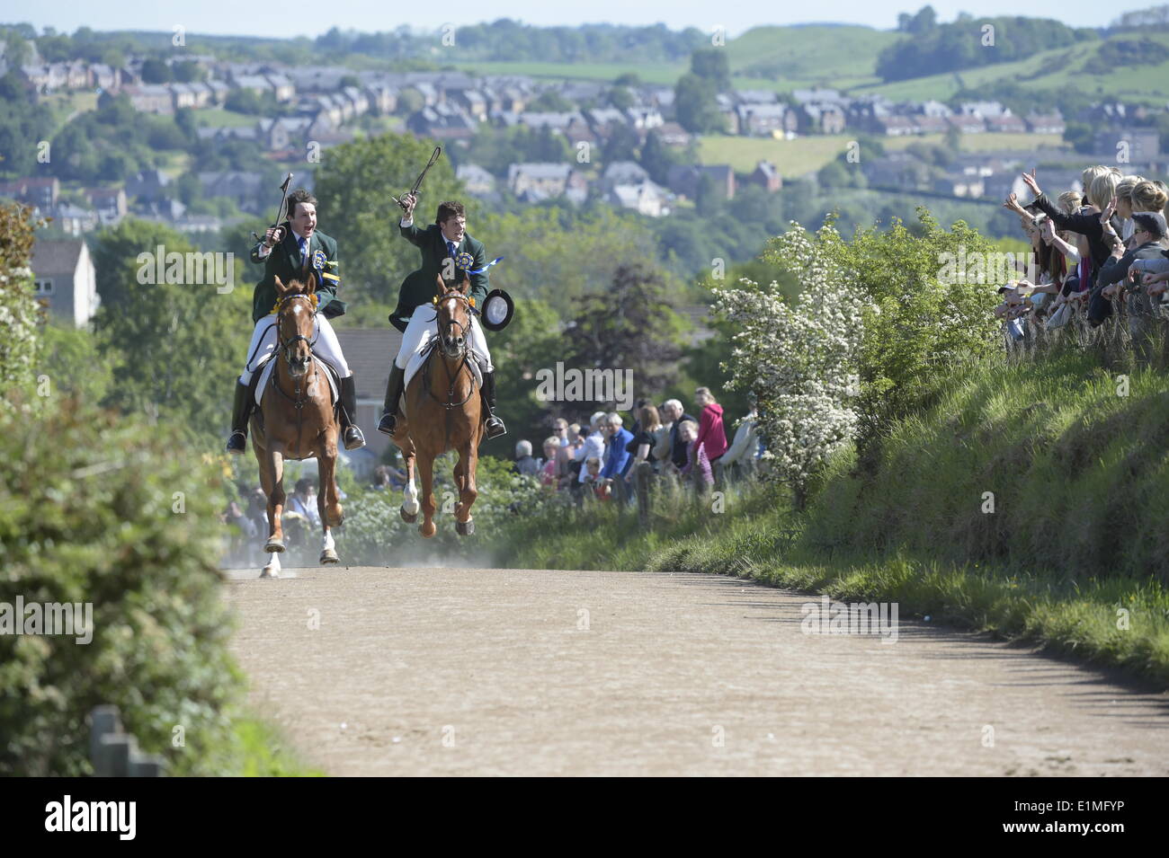 HAWICK, SCOTLAND - Jun 06 2014: Hawick Common Riding is the first of ...