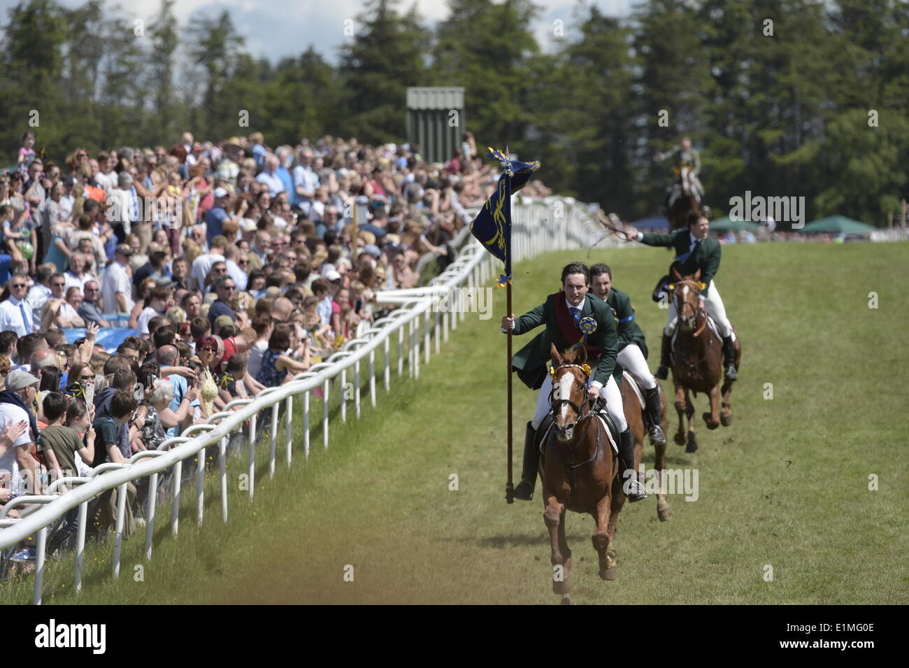 HAWICK, SCOTLAND - Jun 06 2014: Hawick Common Riding is the first of ...