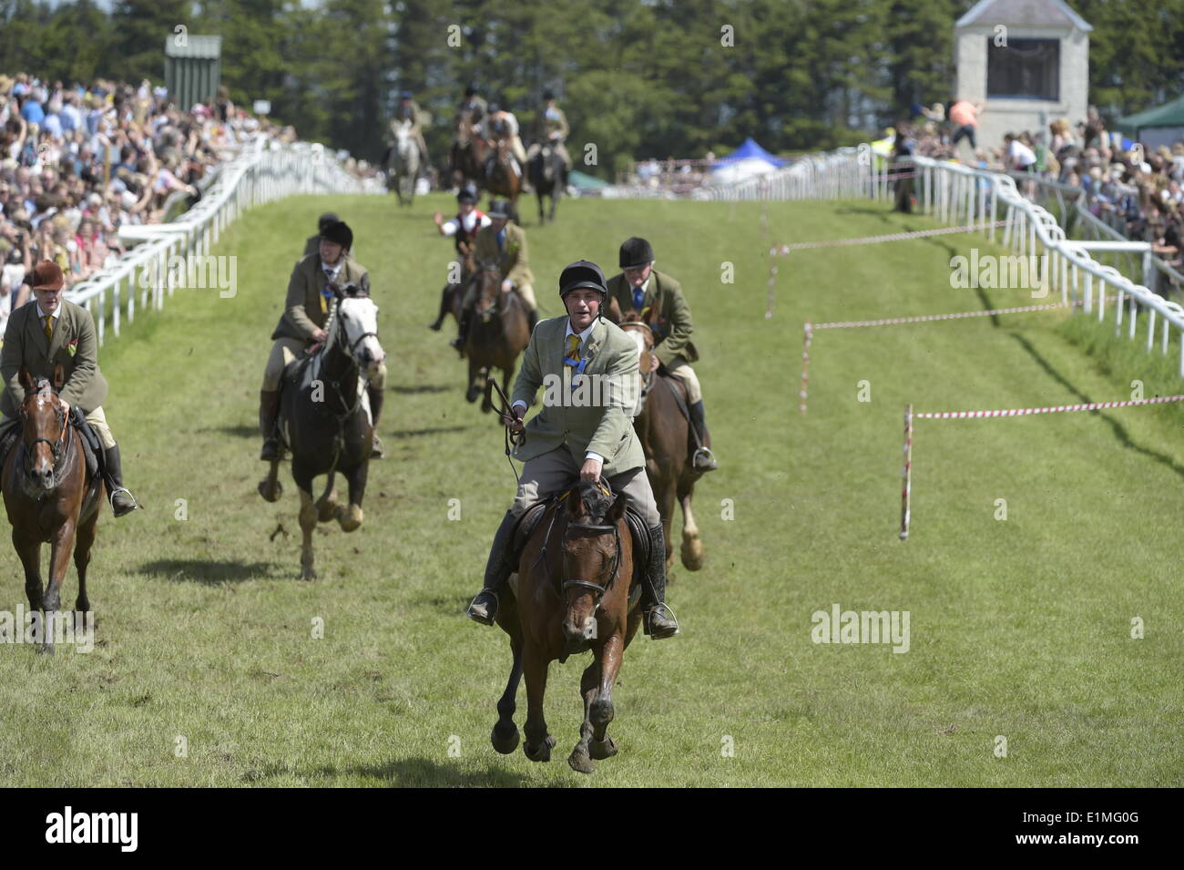 HAWICK, SCOTLAND - Jun 06 2014: Hawick Common Riding is the first of ...