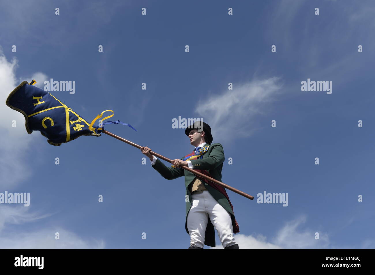 HAWICK, SCOTLAND - Jun 06 2014: Hawick Common Riding is the first of ...