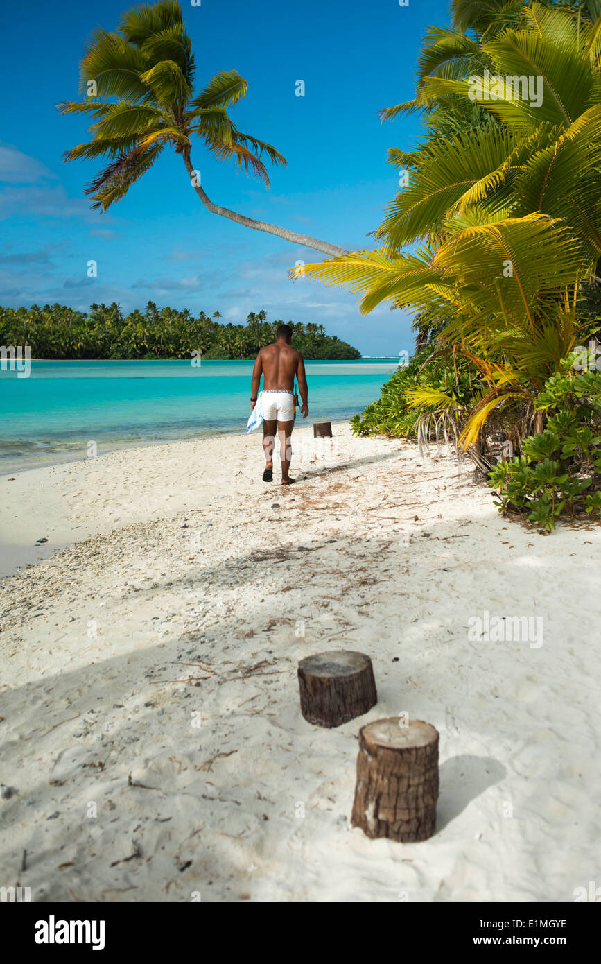 One foot island, aitutaki, cook islands hi-res stock photography and ...