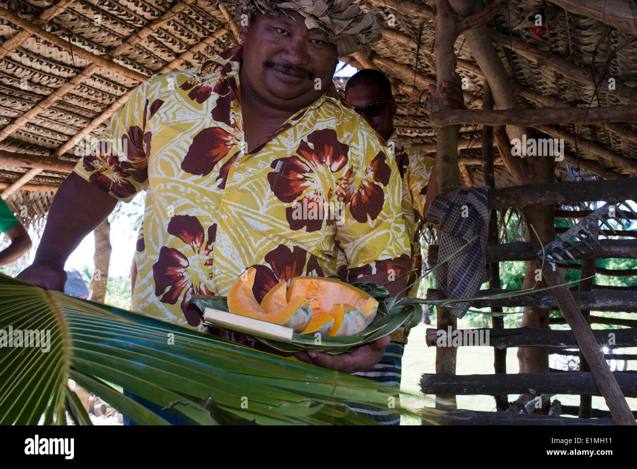 Aitutaki. Cook Island. Polynesia. South Pacific Ocean. Typical food in ...