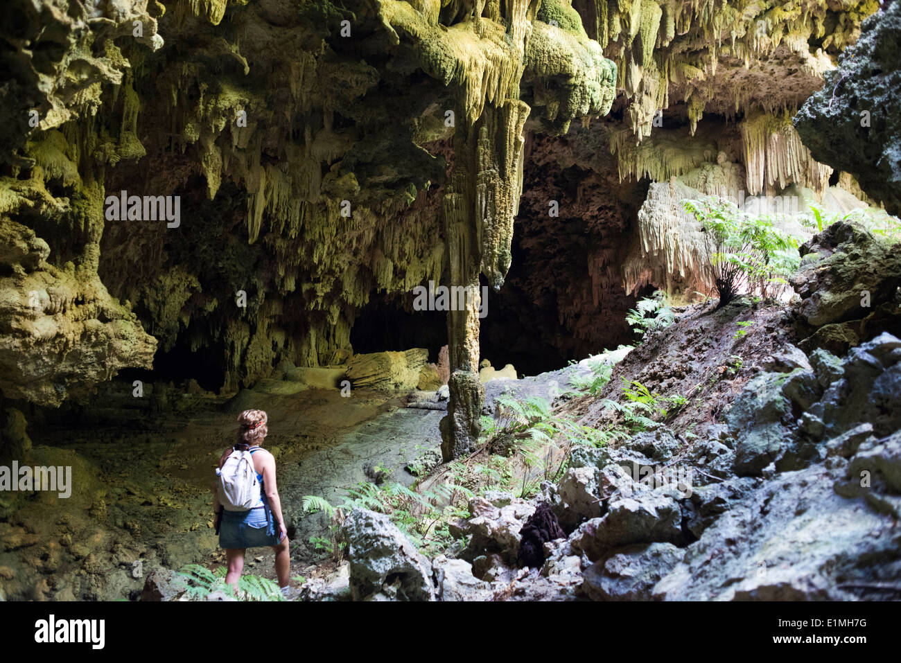 Anatakitaki caves cook islands hi-res stock photography and images - Alamy