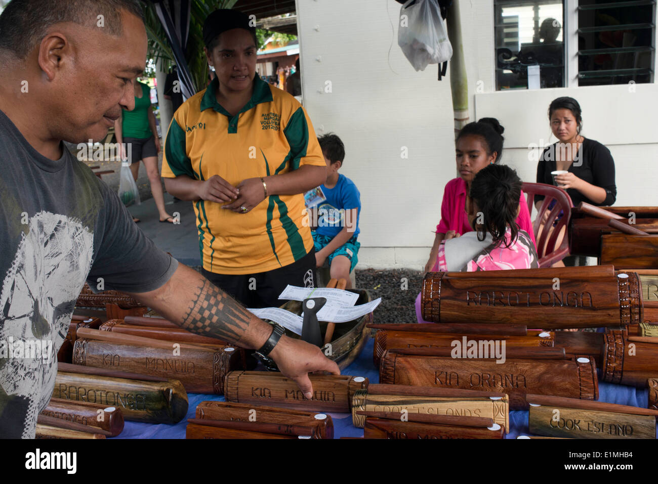 Rarotonga Island. Cook Island. Polynesia. Punanga Nui Markets. Cook ...