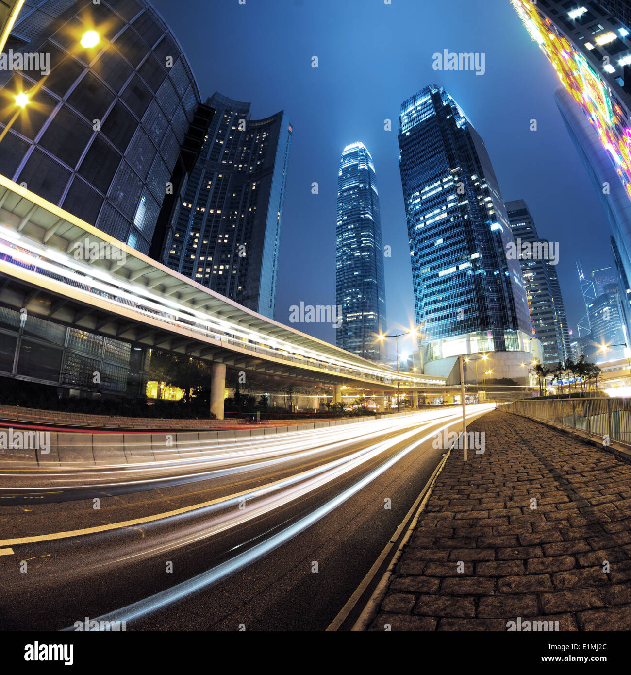 Fast moving cars at night Stock Photo - Alamy