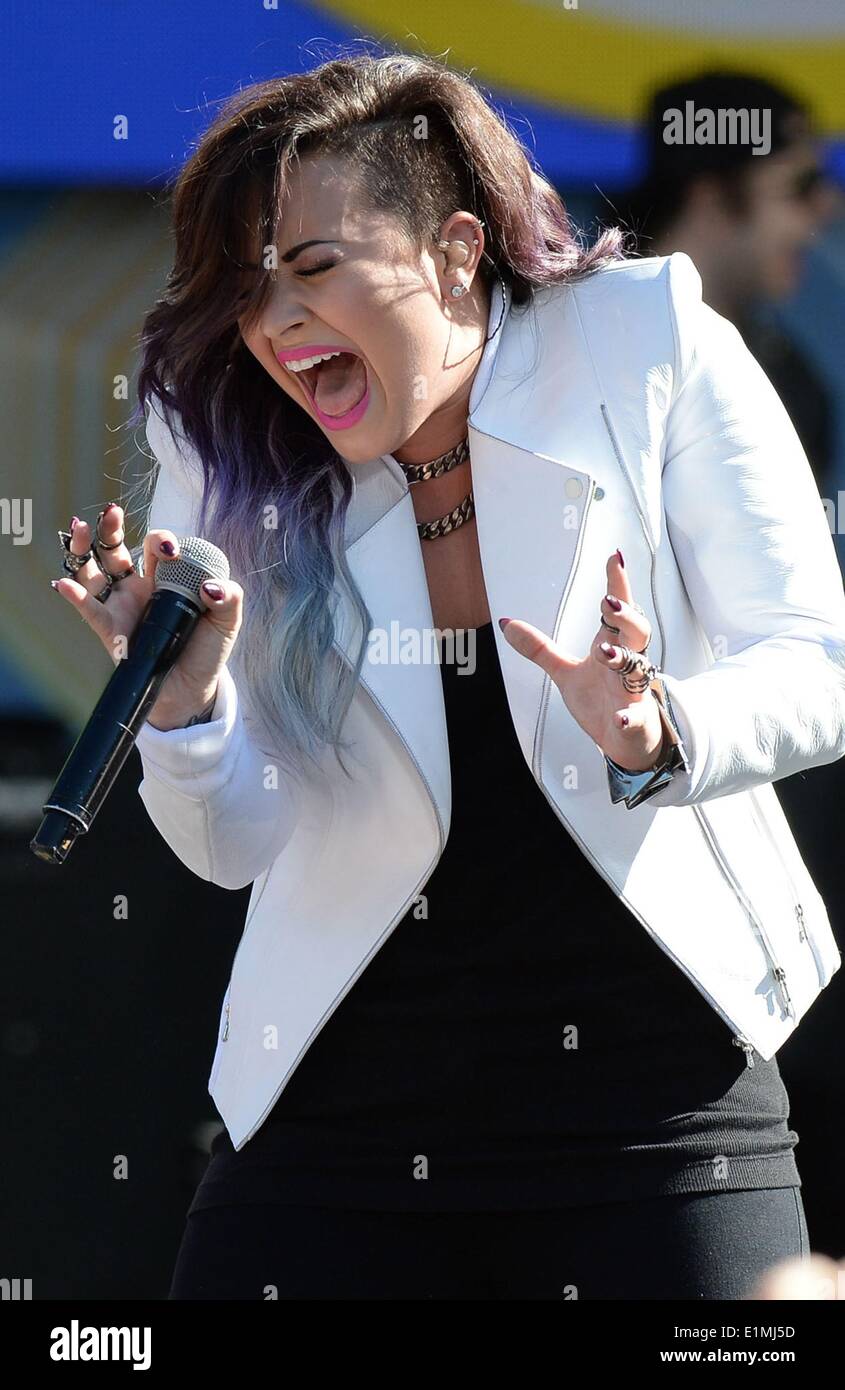 New York, NY, USA. 6th June, 2014. Demi Lovato on stage for Good ...