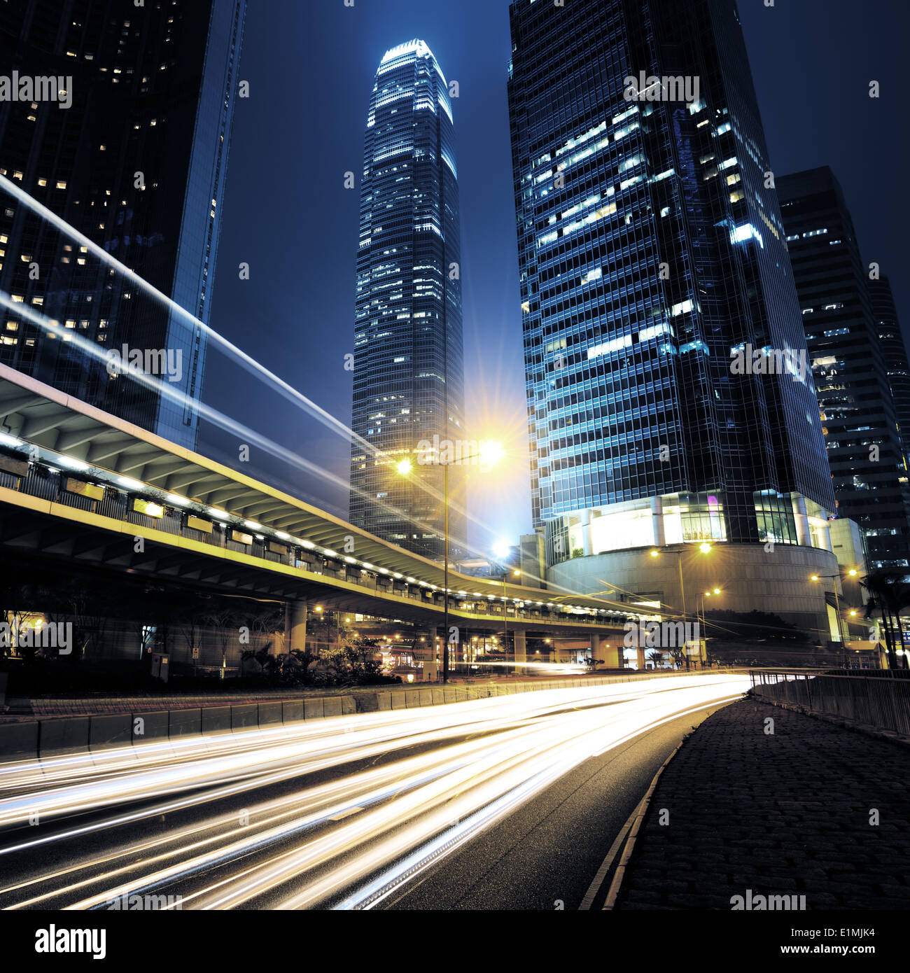 Fast moving cars at night Stock Photo - Alamy