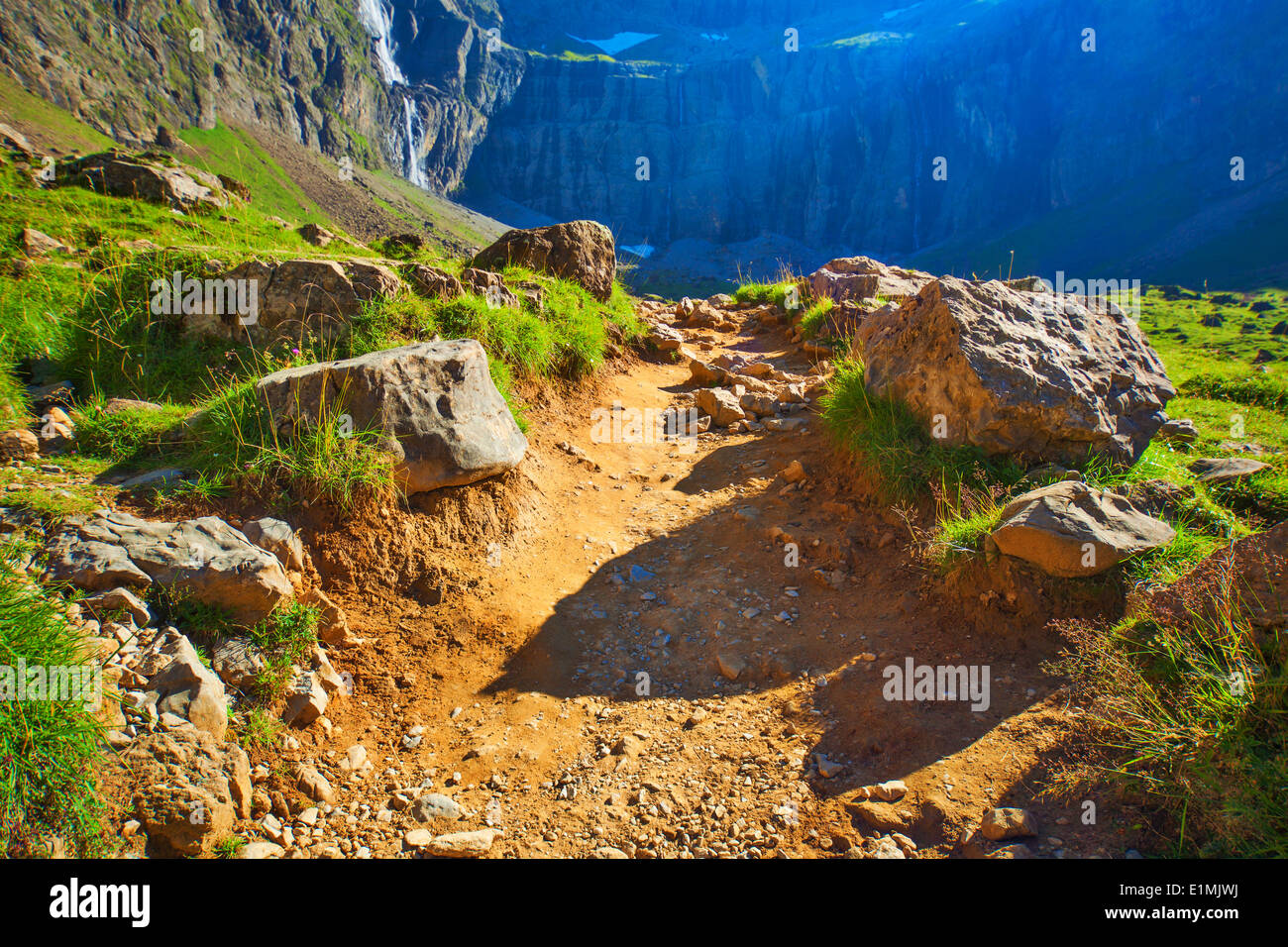 Stone path in mountains Stock Photo - Alamy