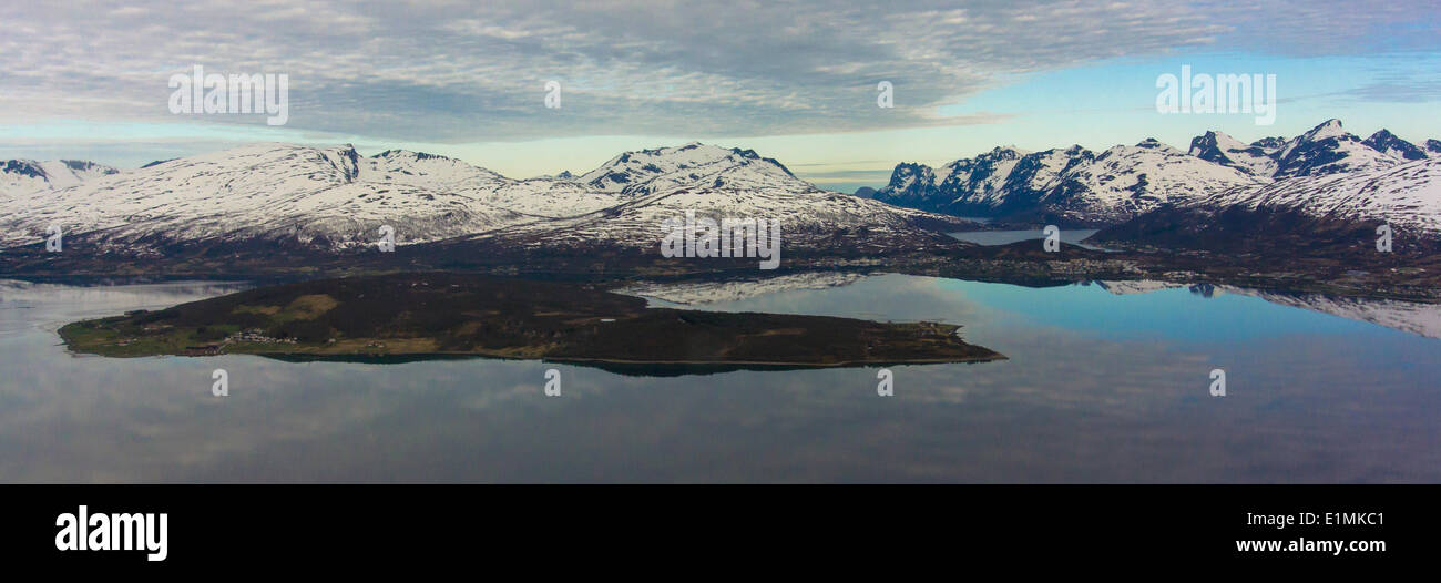 islands Kvaloya and Hakoya from the air Stock Photo - Alamy