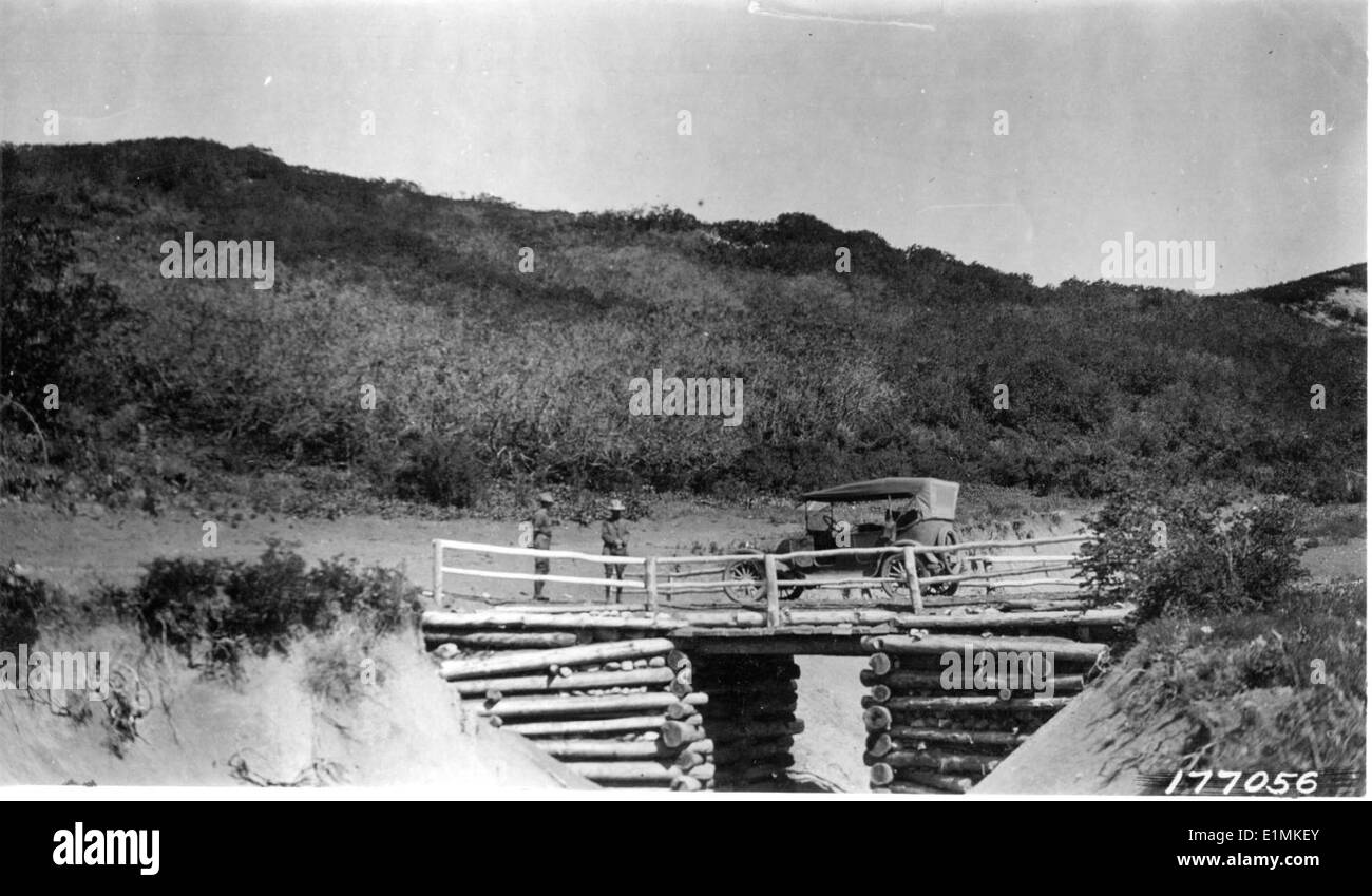 A historic black-and-white photograph depicting the Carson Forest ...