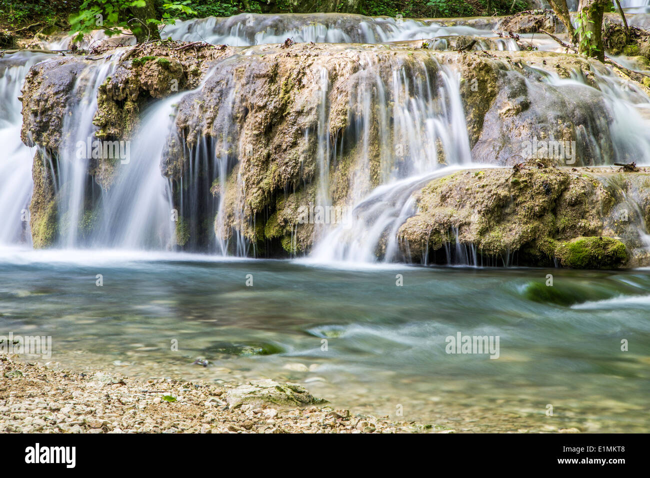 Small pure waterfall on stone hi-res stock photography and images - Alamy