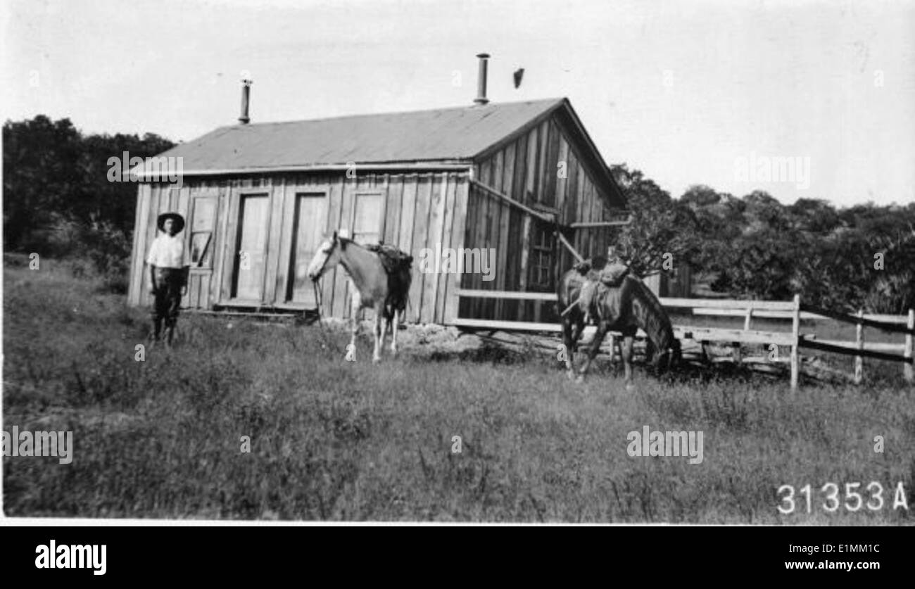 This black and white historic photo from Lincoln National Ranger ...
