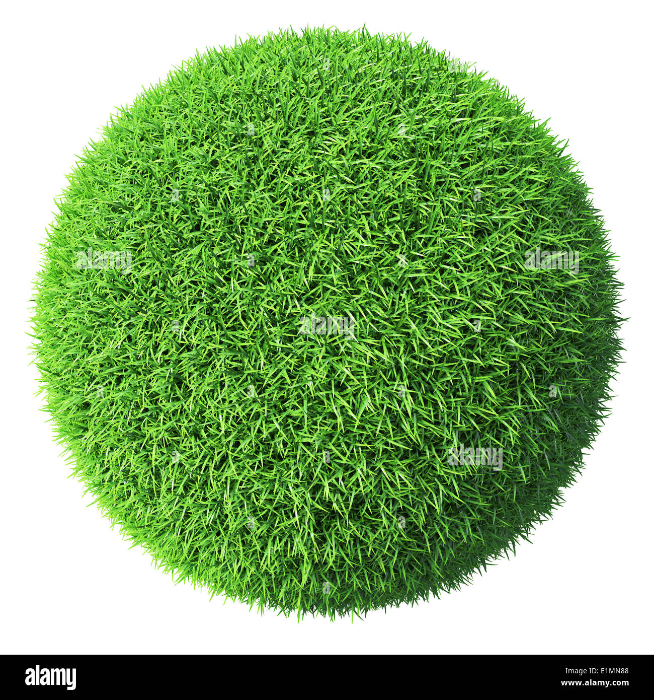 Ecology eco conservation nature creative concept - green grass sphere ...