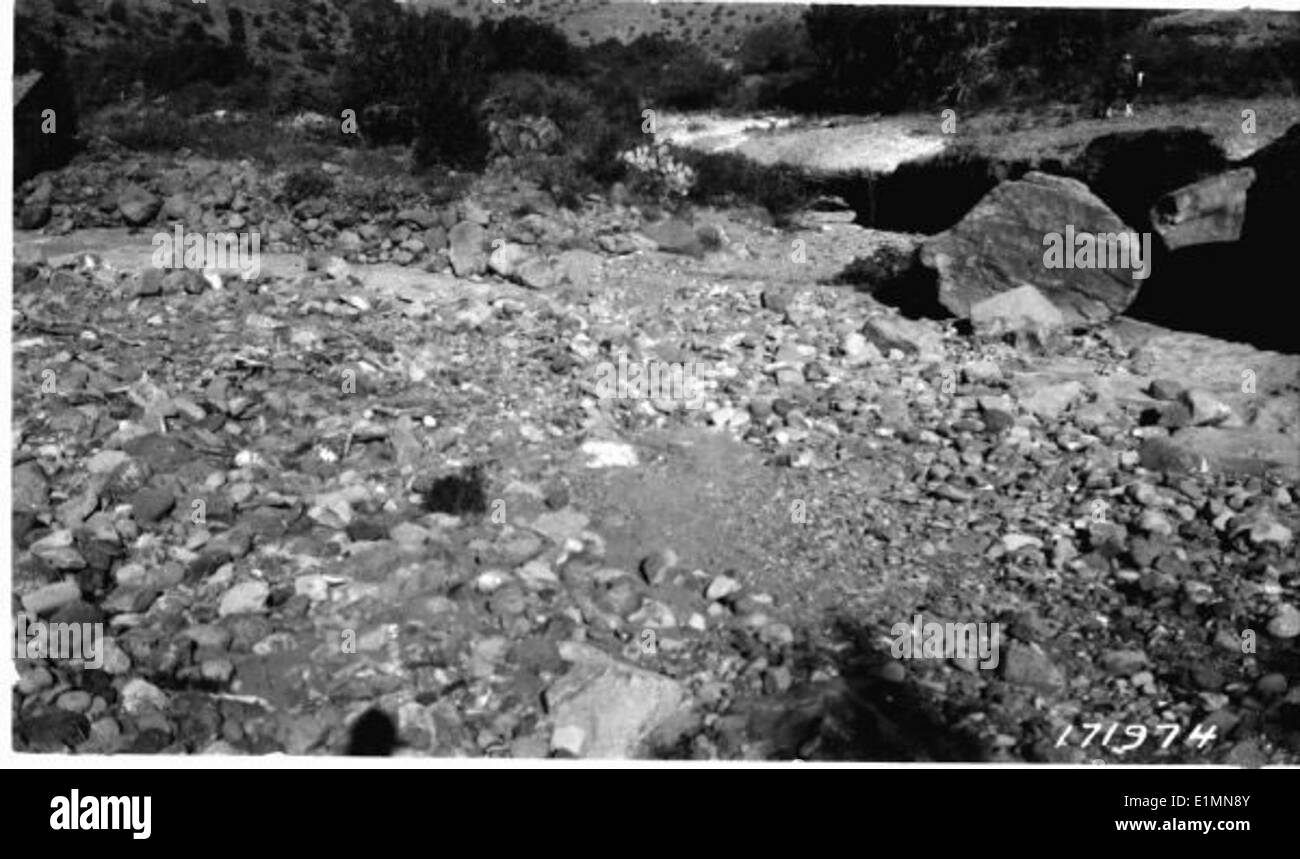 A historic black-and-white image of Prescott Canyon, showcasing the ...