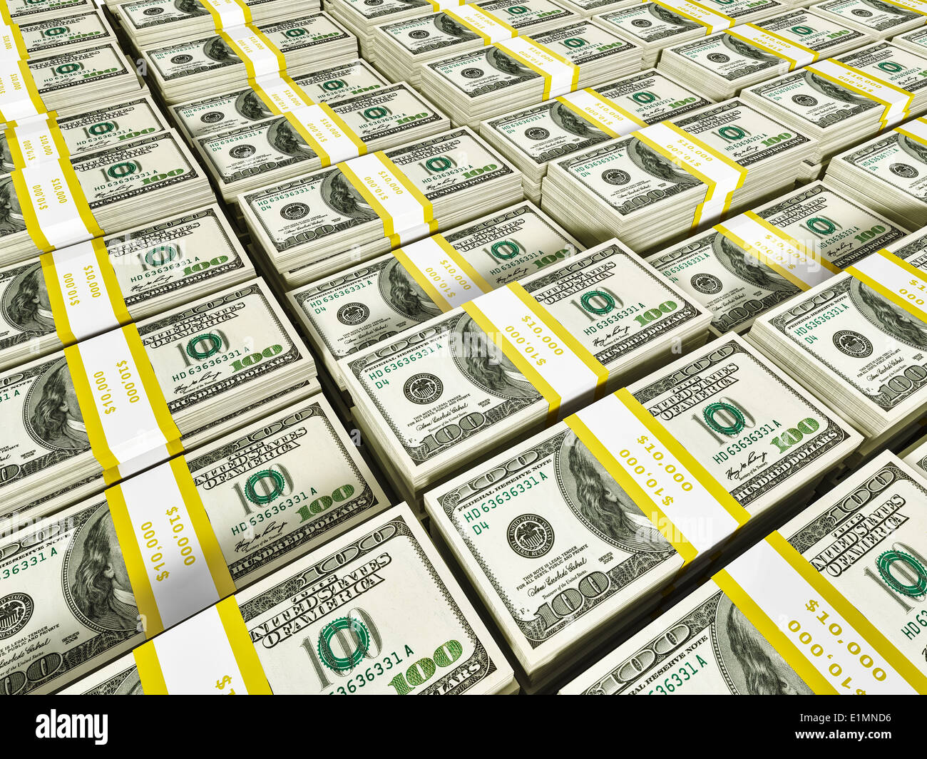 Rows of dollars hi-res stock photography and images - Alamy