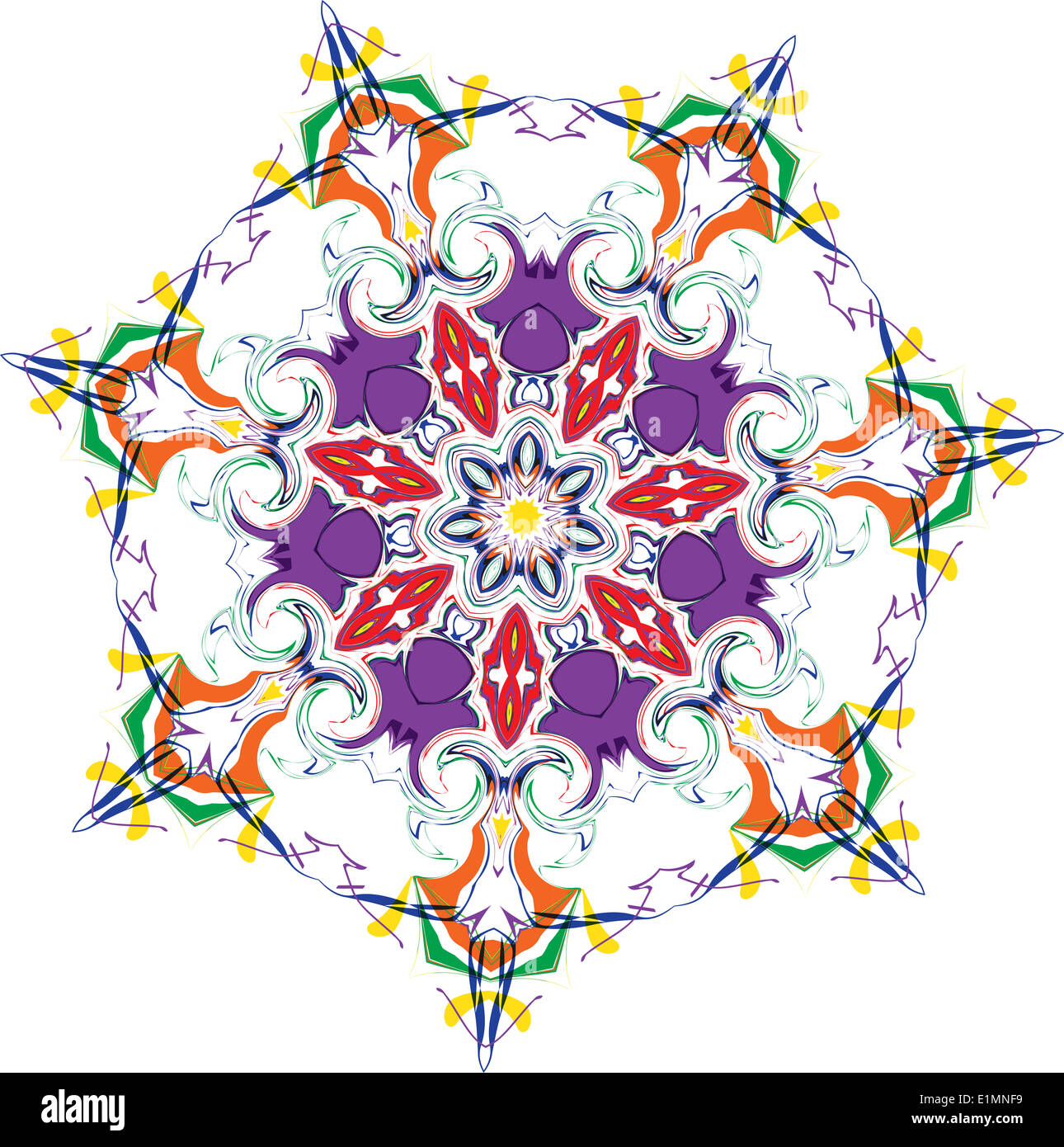 Vector background with decorative ethnic colors. Use for wallpaper and ...