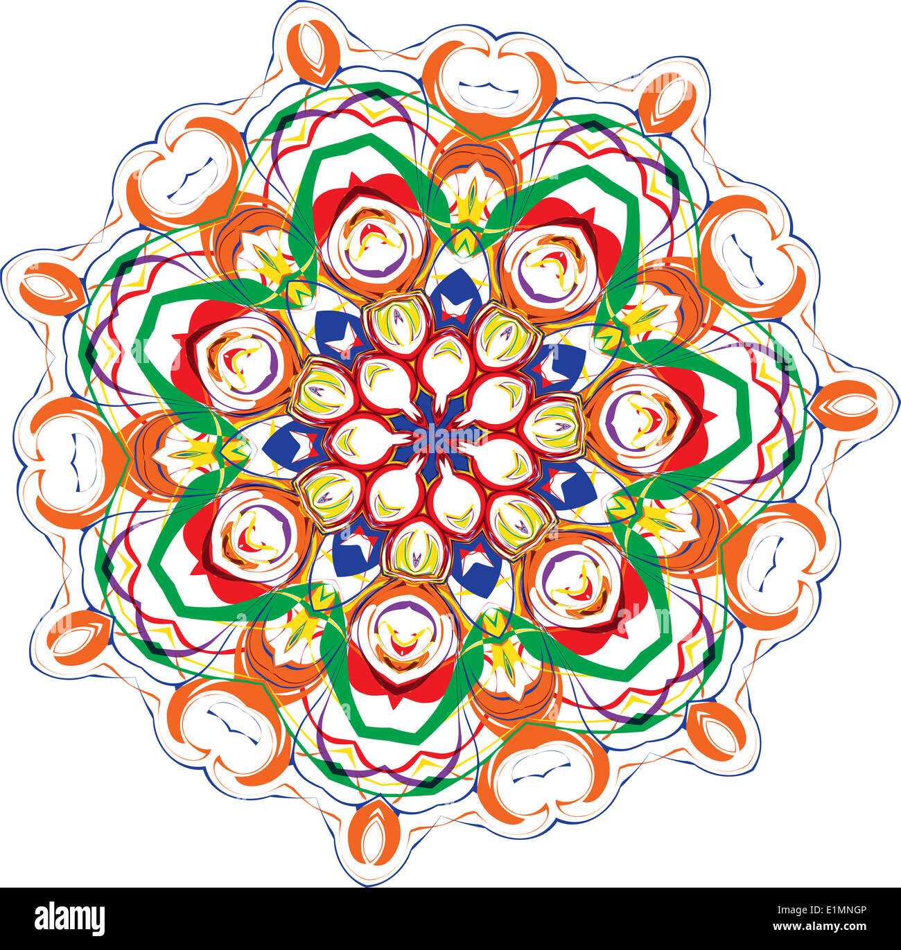 Vector background with decorative ethnic colors. Use for wallpaper and ...