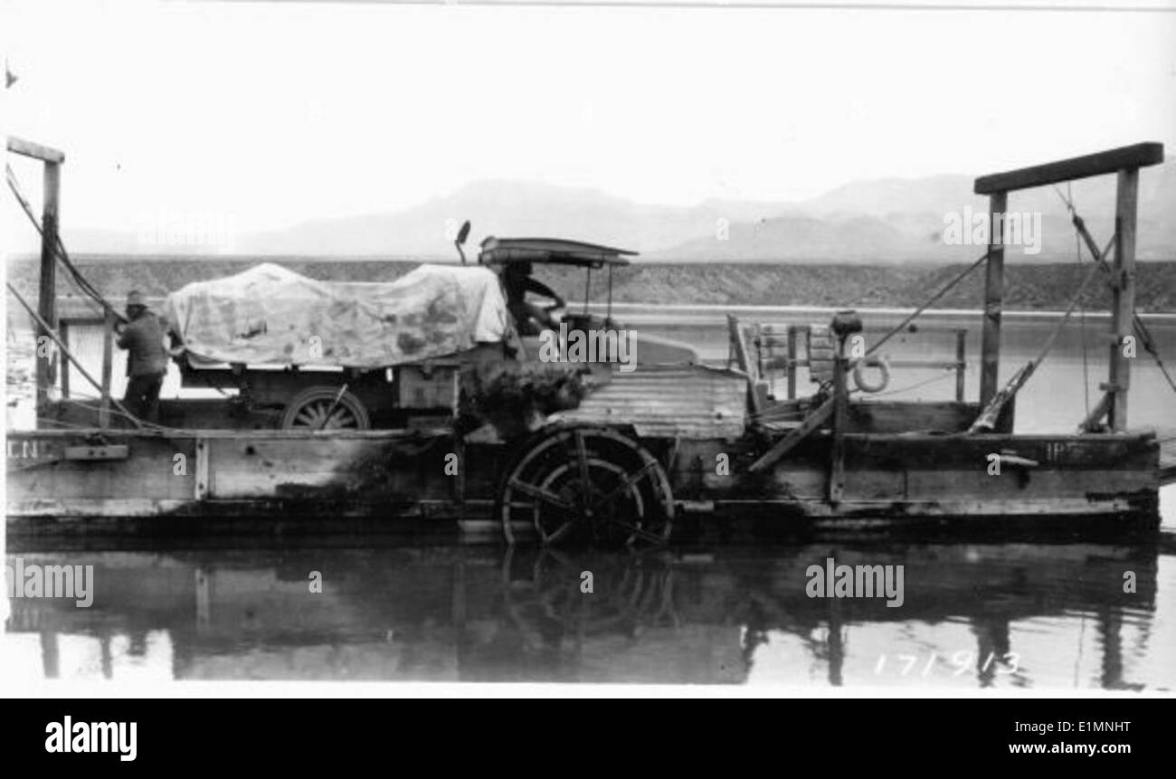 A black-and-white photograph captures the historic Ferry Forest Water ...