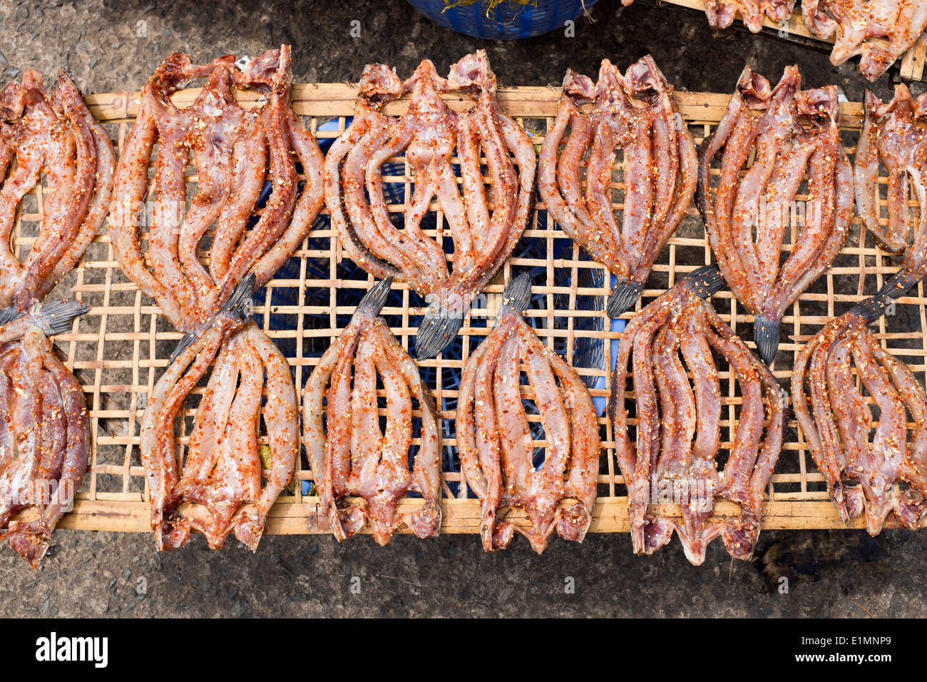 Drying fish in the sun hi-res stock photography and images - Alamy