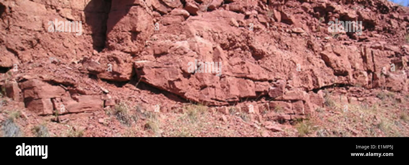 The Hermit Channel in the Grand Canyon features layers of sandstone and ...