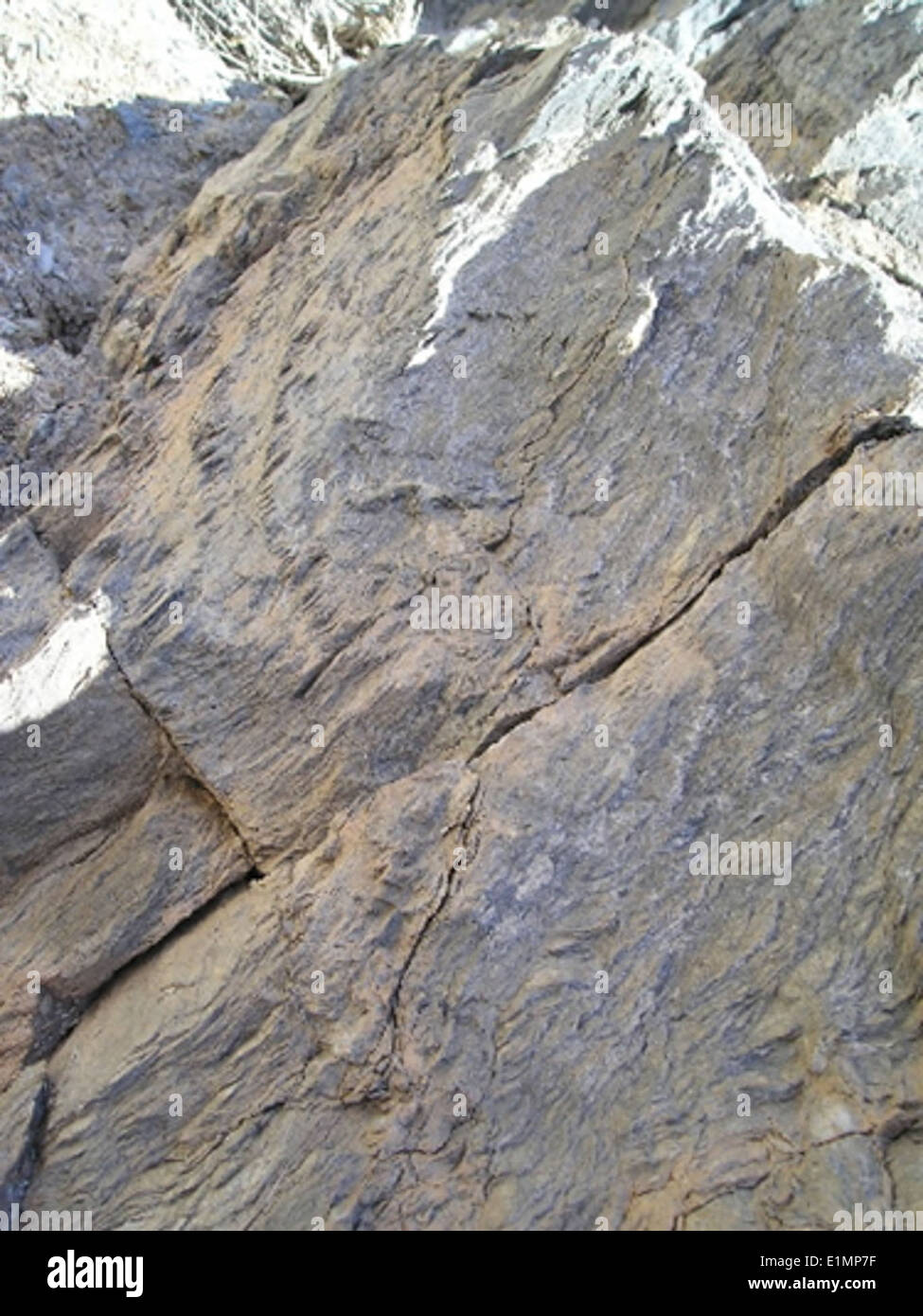 Schist Road Cut Stock Photo - Alamy