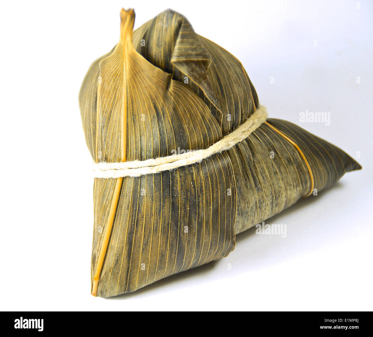 Traditional Chinese rice dumpling isolated on white background Stock ...