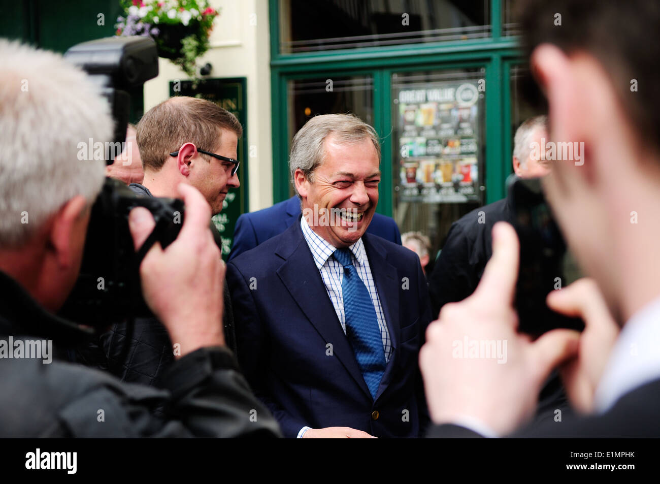 Nigel farage laughing hi-res stock photography and images - Alamy