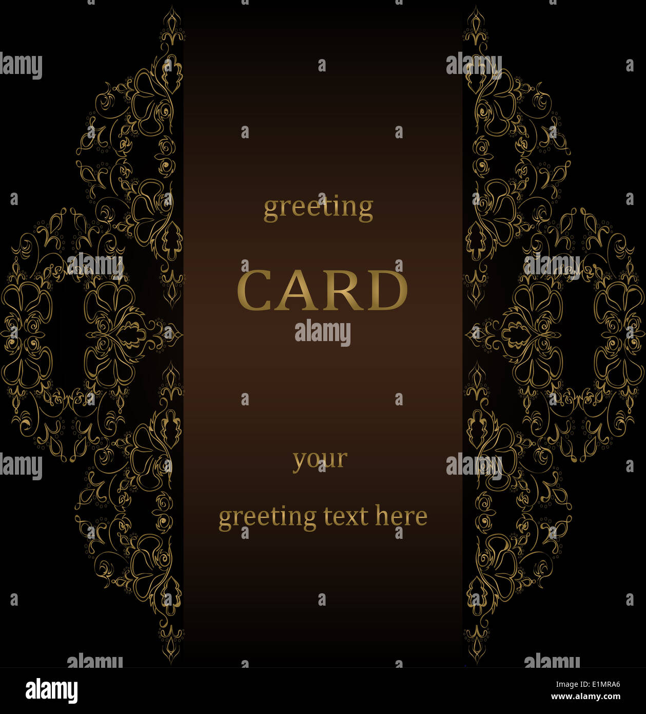 Vintage greeting cards in Victorian style. Vector Stock Photo - Alamy