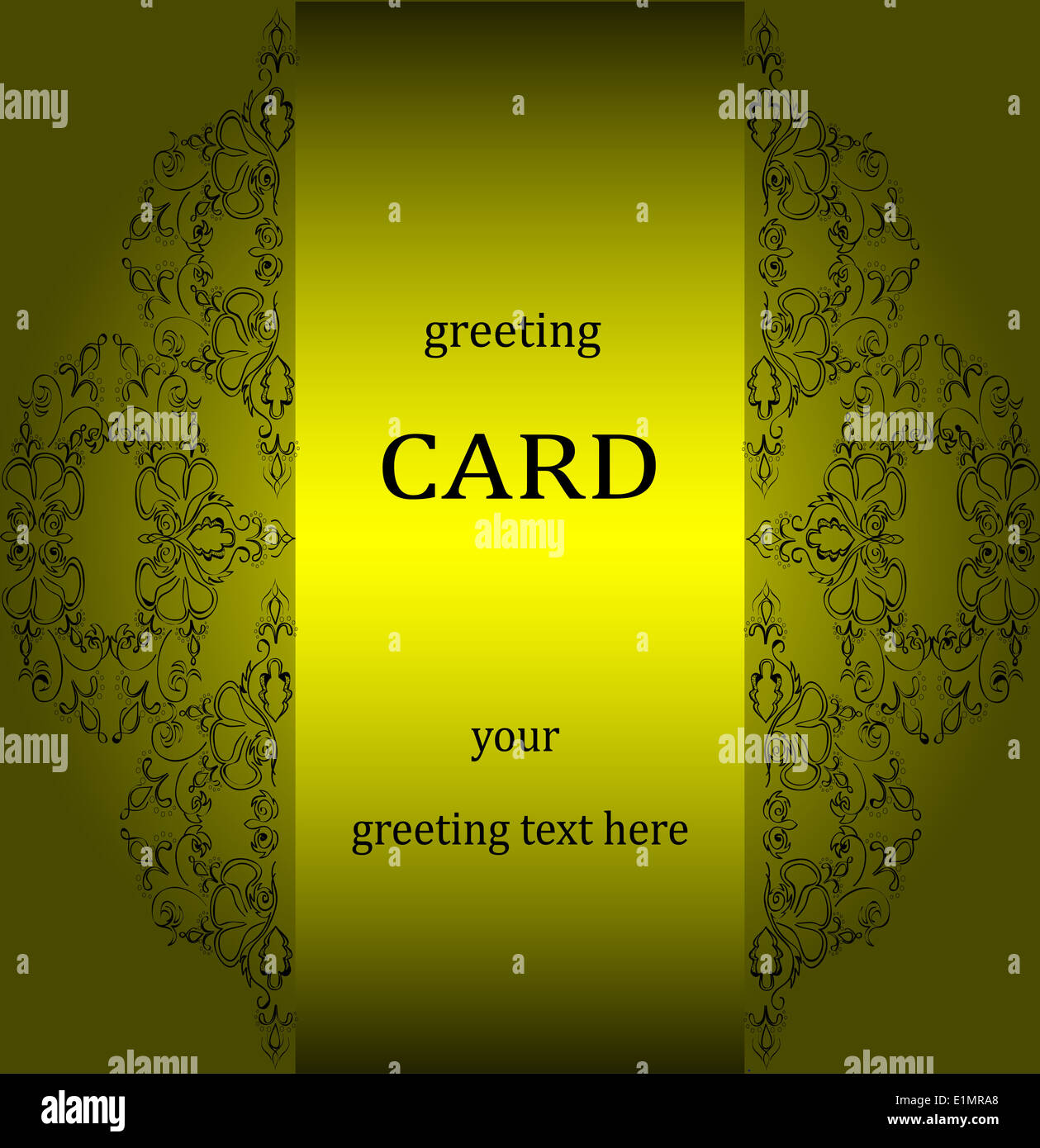 Vintage greeting cards in Victorian style. Vector Stock Photo - Alamy