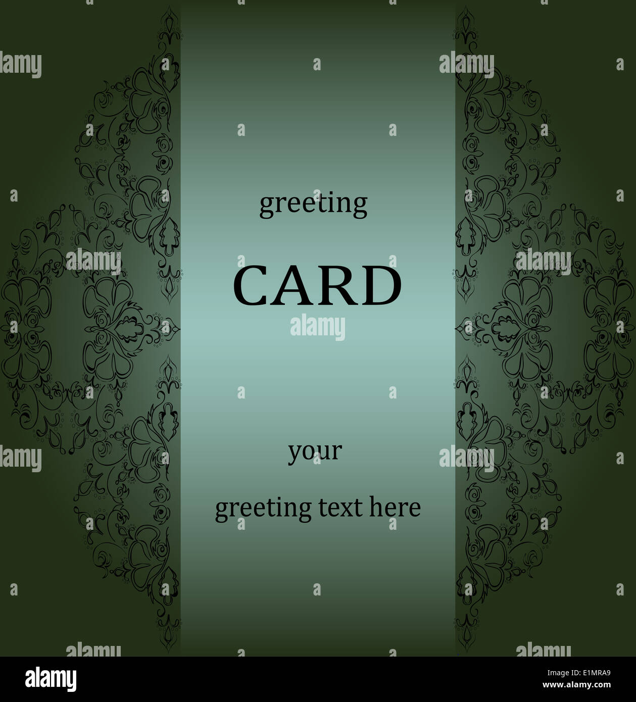 Vintage greeting cards in Victorian style. Vector Stock Photo - Alamy
