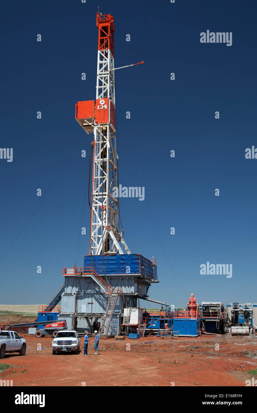 Watford City, North Dakota - Oil production in the Bakken shale ...