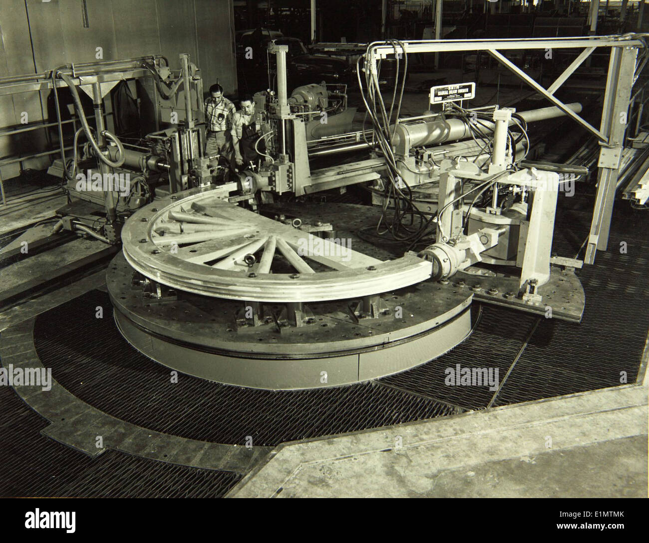 This photo shows the assembly process of the Convair 880, specifically ...