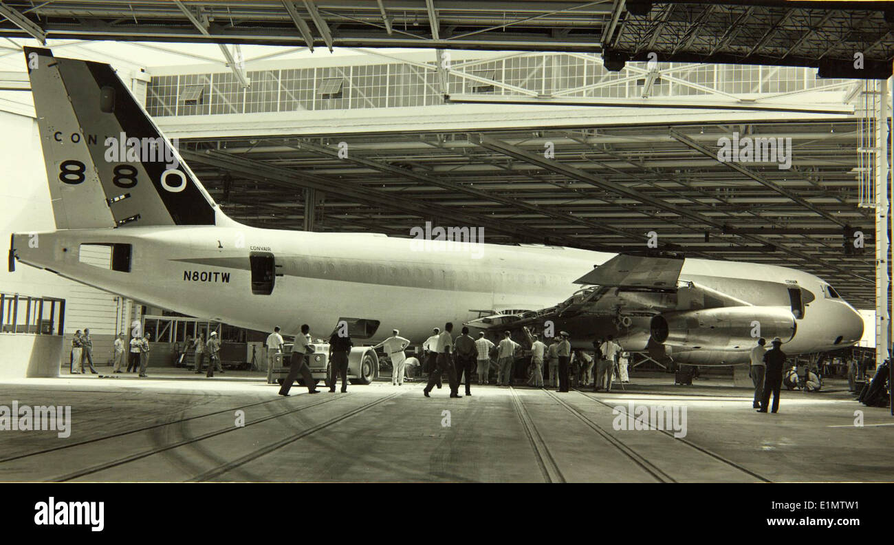 The Convair 880 N801TW was a prototype airliner assembled at the ...