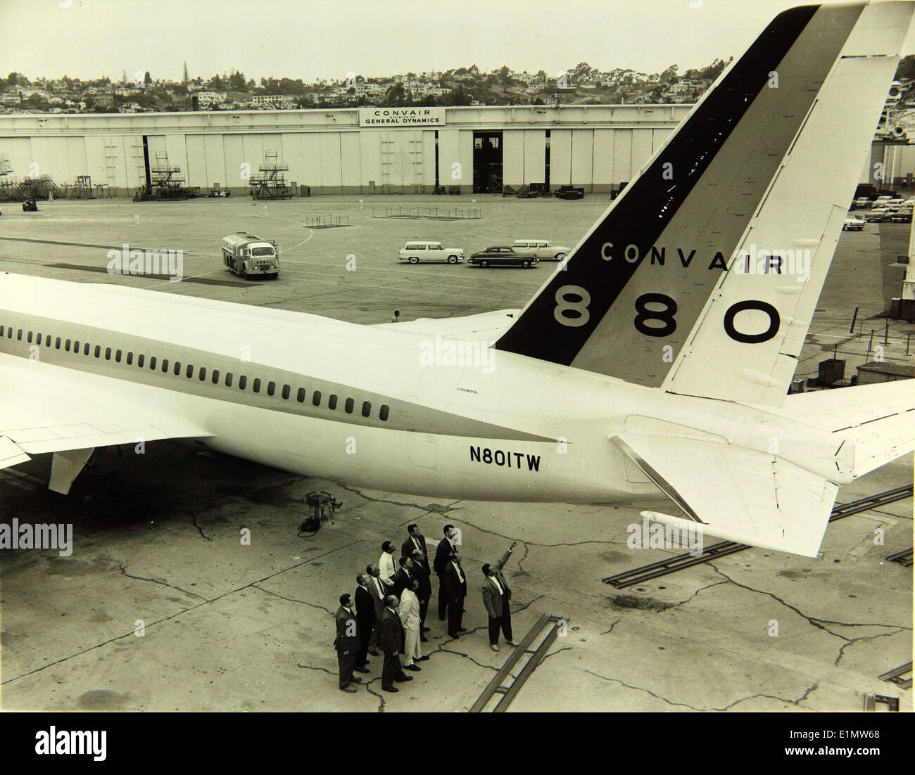 The Convair 880, N801TW, was an American quadjet airliner prototype ...