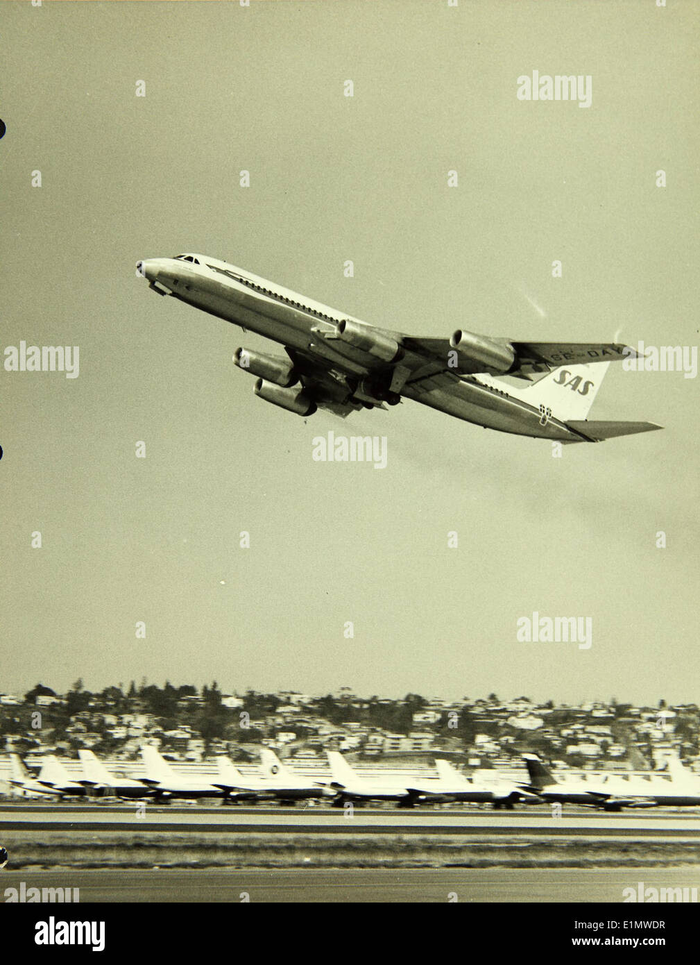 The Convair 990 Coronado, registered SE-DAY, was a quadjet airliner ...